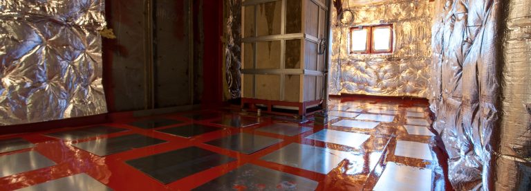 Marine insulation - All types of insulation, throughout the ship